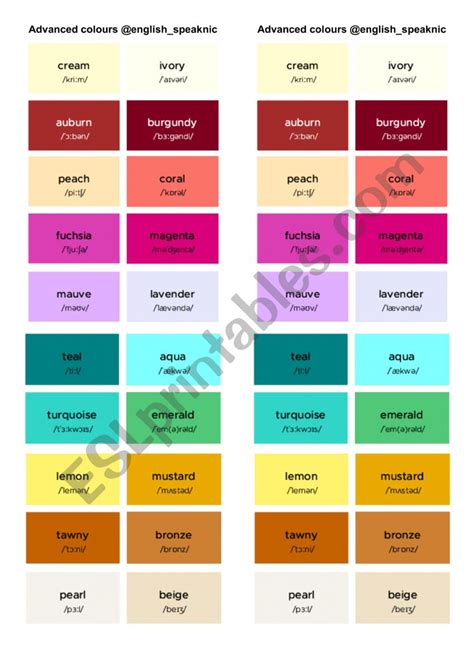 Image result for Colours Advanced English