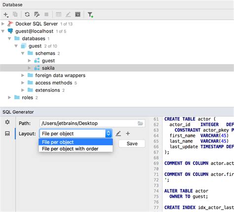Image result for Datagrip DDL Mapping New File Layout