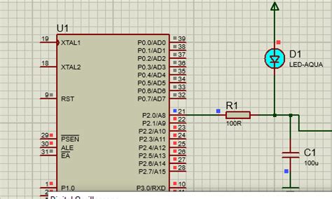 Image result for LED Blinking Program 8051
