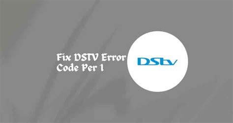 Image result for DStv Error Code
