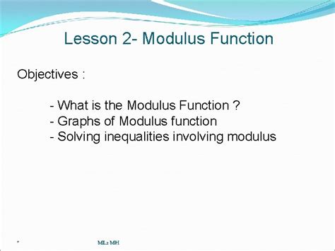 Image result for TL the Modulus Function