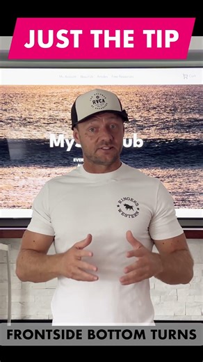 Just The Tip - Master Your Bottom Turn #mysurfhub #surf #surftips #surfing #surfers #surflessons