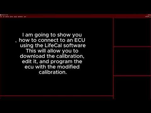 How to connect to the Life Racing ECU using LifeCal Software