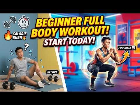💪 Full Body Workout for Beginners | Easy Fitness Routine to Start Your Journey #viral #trending