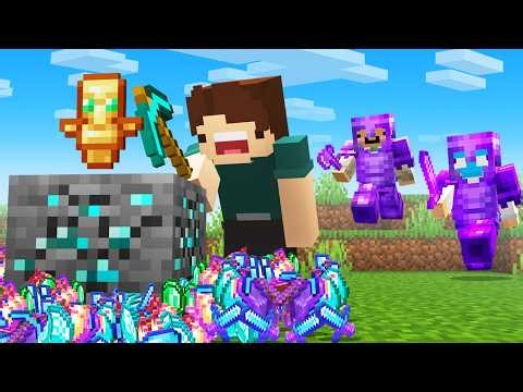 Minecraft Manhunt, but Diamonds are Secretly OP…