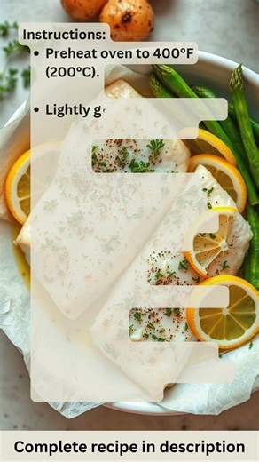 Baked Cod with Lemon & Herbs – Recipe by What Shall I Cook