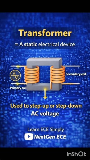 Transformer basics explained easily💡#engineeringstudents #physics #science #electricalengineering