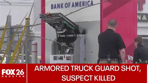 Armored truck guard shot, suspect killed
