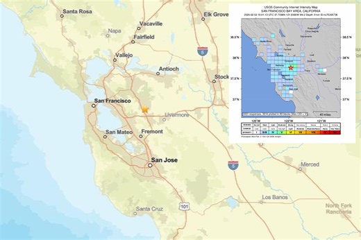 Panic as 12 earthquakes shake California town in terrifying start to morning