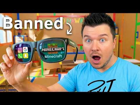 I Tested BANNED School Products Inside BOX FORT High School! (Don't Get Caught)