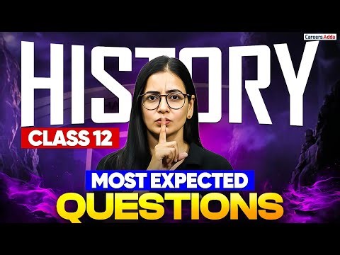 Class 12 History Most Important MCQ's | History Most Expected Questions | Board Exam 2026