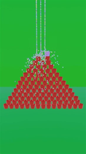 Oddly Satisfying Sphere Collapse #blender #satisfying #simulation