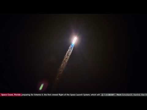 SpaceX Falcon 9 Launches EchoStar XXV from SLC-40 | Night Launch from Cape Canaveral