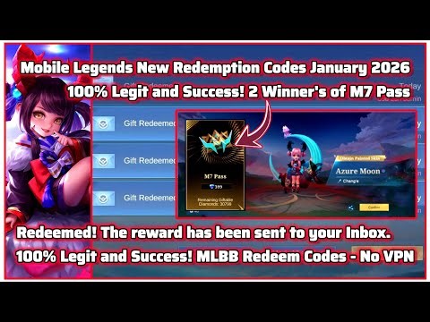 This is it! Mobile Legends Redeem Codes January 17 2026 - MLBB Redeem Codes + Free M7 pass Starlight