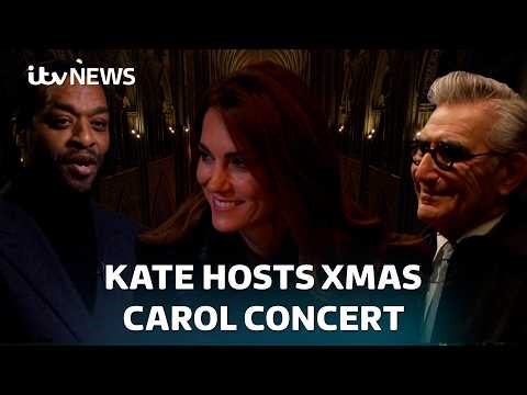 A host of famous faces join the Princess of Wales for annual carol concert | ITV News