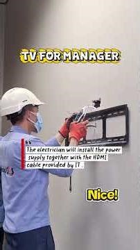 Ditch the Projector: The Advantages of Using TV Screens in Meetings.⚡️⚠️👍✨️#electricianlife 🛠