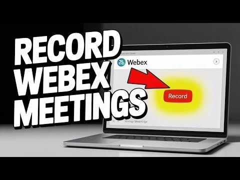 How to record Webex meeting - Step by Step