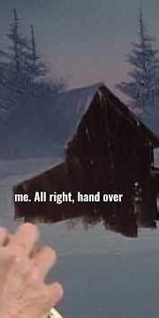 Bob Ross lays the foundation to add a Barn into his painting #paintlikebobross #bobross #artist