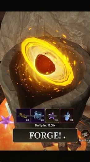 Very Easy OP Weapon Recipe in The Forge #roblox #theforge