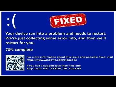 How to Fix Your Device Ran Into a Problem And needs to Restart.We're Just Collecting Some Error Info