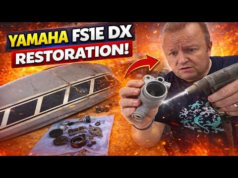 Complete Fuel Tank & Brake Strip on Yamaha FS1E DX Restoration