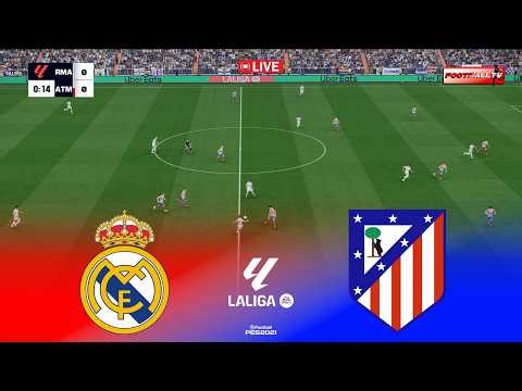 🔴Real Madrid vs Atletico Madrid - Spanish La Liga 2026 | Pes 21 Gameplay Simulation
