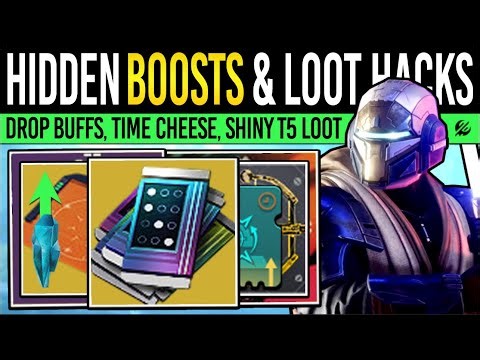 Destiny 2: HIDDEN LOOT BUFFS & EASY SHINIES! Timer CHEESE, Crystal Boost, Secret Mods, Fast Catalyst