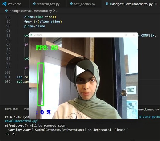 #python #computervision #opencv #mediapipe #firstproject #buildinginpublic #ai | Hend Bouhlelle