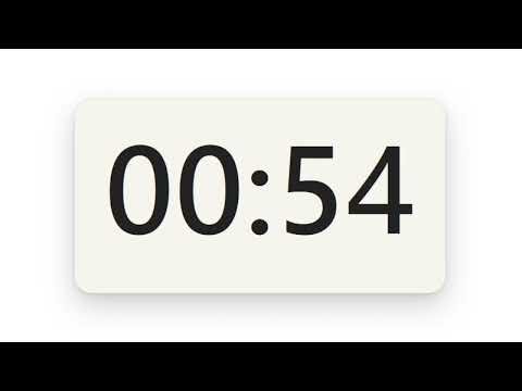 Simple 1 Minute Timer ⏱️ Calm Countdown with Gentle End Sound