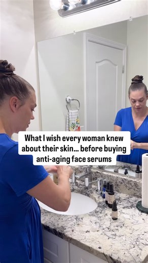 Seriously y’all, most skin serums are a scam… Especially the anti-aging ones. They are filled with parabens, formaldehyde-releasing preservatives, hidden endocrine disruptors in fragrance, barrier-damaging alcohols, PEG solvents and contaminants… None of these chemicals are good for you, but there is one hidden danger that no one‘s talking about that is usually listed as the first ingredient: WATER (aqua). It sounds harmless, but when WATER is the base of your skincare, it evaporates quickly... 