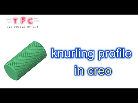 How to Create a Knurling Profile 3D Model in Creo Parametric | Full CAD Tutorial 2026#caddesign