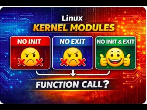 Linux Kernel Module Without Init and Exit Functions | free embedded systems course | lec-5