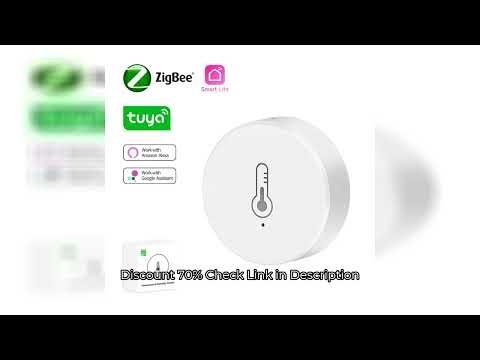 Tuya Zigbee 3.0 Temperature And Humidity Sensor Remote Monitor By Smart Life APP Battery Powered Wor