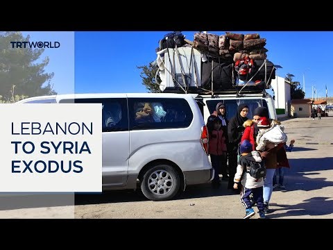 Tens of thousands in Lebanon flee to Syria