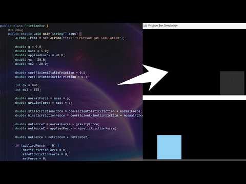 Simulating Friction in Java