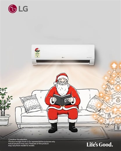 This Christmas Eve, even Santa can’t resist the magic of LG Hot & Cold Air Conditioners. The warmth is so cozy and the comfort so inviting, he stays a little longer, relaxing on the couch, sipping his drink, and soaking in the holiday cheer. With comfort so cozy, even Santa refuses to leave. Home so good, Life’s Good! LG Hot & Cold Air Conditioners – You Decide Your Season. Know more: https://bit.ly/3YJJNUt #LG #LGIndia #LifesGood #LGAirConditioners #HotAndColdAC #YouDecideYourSeason #HomeSoGood