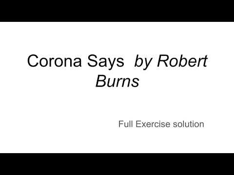 Class 11 English Corona Says Exercise Solution | Corona Says Exercise Solve | Full Explanation | NEB
