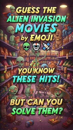 👽👾 CAN You GUESS These ALIEN INVASION Movies?🛸 You KNOW THEM 💯 But... CAN YOU SOLVE? #shorts #space