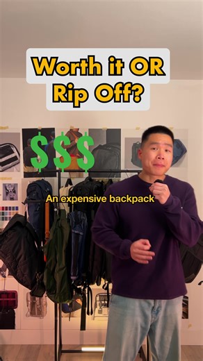 An expensive backpack doesn’t always mean it’s better. After testing 100 bags, here are 3 things I always check to see if it’s worth it — or a rip-off. 1. MATERIAL Take the Nomatic Travel Bag (retails $400 ) • Uses tarpaulin material • Very durable • But heavier than most fabrics • Scratches easily Those last two are things I personally avoid in a travel backpack and wouldn’t pay extra for. 2. DESIGN Material alone doesn’t tell the full story. Look at this Under Armour bag • Shoulder straps stre