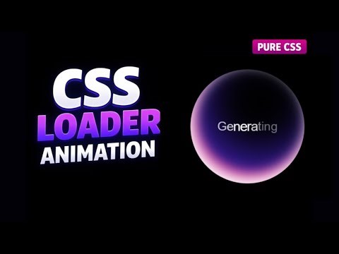 HTML CSS Generating Loader Animation | Modern UI Loading Effect