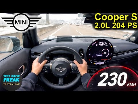 2025 MINI Cooper S 5-Door (204 PS) TOPSPEED POV 🚗 Autobahn Drive | No Speed Limit | Hot Hatch Run