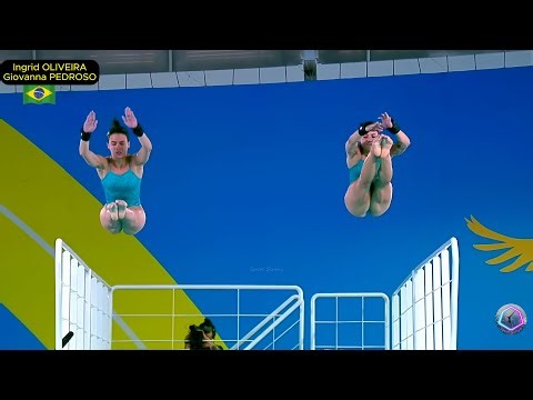 Sensational Moves Light Up the Pool! Ingrid Oliveira & Giovanna Pedroso | Women's Diving