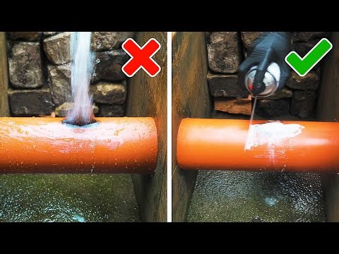 Leaky pipes hacks and Cool Creations with PVC Tubes
