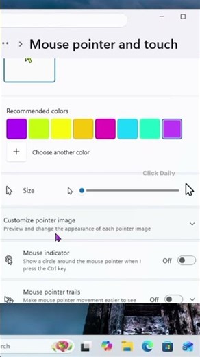 Mouse Pointer Color #digitalskills #windows #officetips #tips