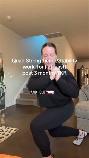 Another episode of strengthening your quad and working on your balance after total knee replacement