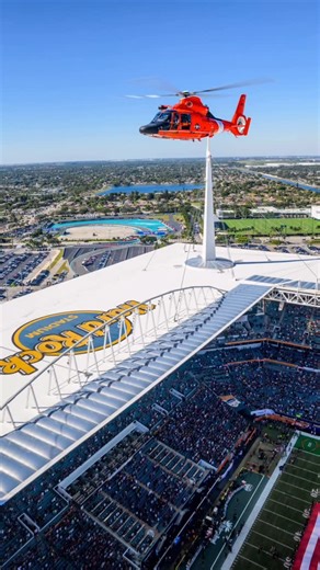 USCG Air Station Miami on Instagram: "We’re going behind the scenes with two of our External Affairs team staff for the @orangebowl flyover! At the controls was LTJG Katie Servis (and CDR Michael Gillham) and working the cameras was our Auxiliary Public Affairs Specialist, Joey Feldman, with the support of AMT3 Ethan Christian. Our External Affairs Department is the outward voice of the unit. With a staff of 5 (4 Officers and our @uscgaux PA Specialist), the EA team is tasked with handling publi