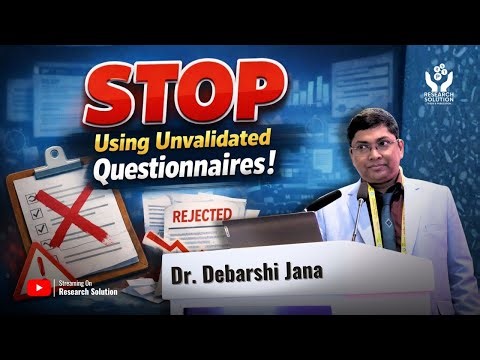 Using Unvalidated Questionnaires? This Research Mistake Can Kill Your Study! | Research Solution