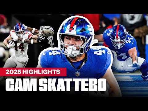 Cam Skattebo Top 2025 Season Highlights | New York Giants