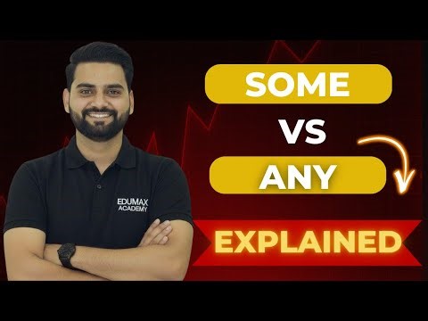 How to use SOME & ANY | English Grammar Lesson #some vs any explained #some and any grammar