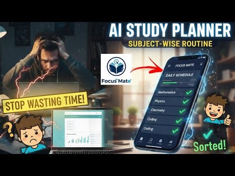 Focus Mate – AI-Powered Study Planner | Hacks for Hackers Hackathon Demo hosted by MLH